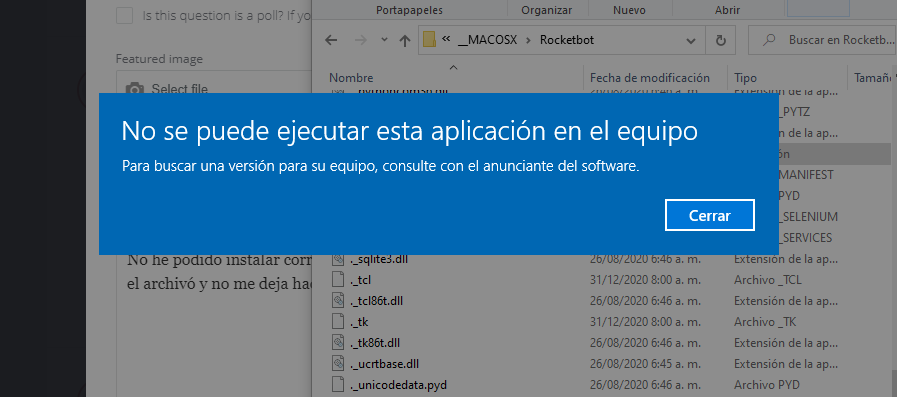 Como poder instalar Rocketbot - Rocketbot Forum