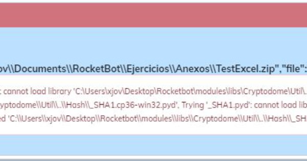 Modulo ZIPPER Falla - Rocketbot Forum