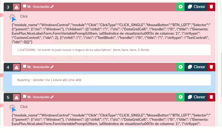 error al hacer click en atributos y escribir texto - Rocketbot Forum