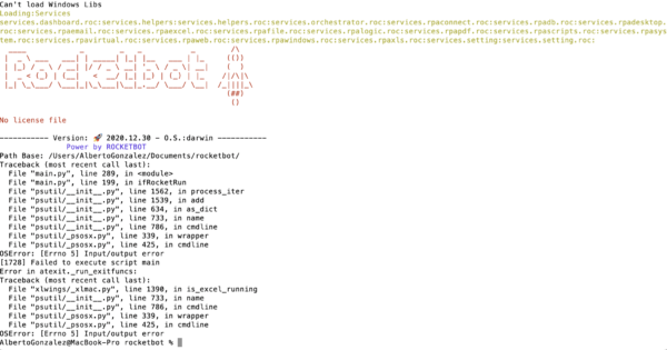 instalación MAC Big Sur M1 chip - Rocketbot Forum