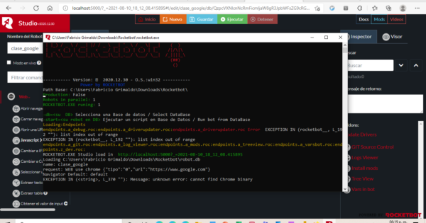 Rockebot no ejecuta en Microsoft Edge - Rocketbot Forum