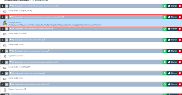 ¿Por que siempre al pegar el comando queda de segundo? - Rocketbot Forum