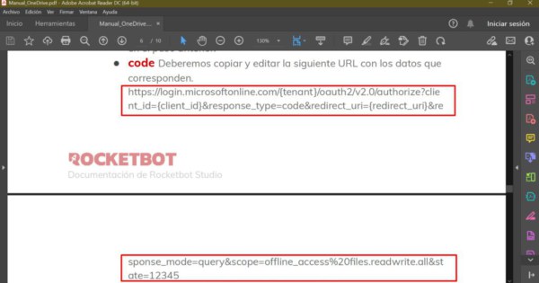 Configuración OneDrive - Rocketbot Forum