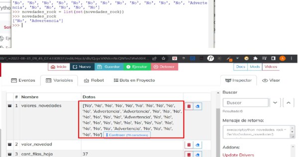 Quitar elementos tipo string repetidos de una lista - Rocketbot Forum
