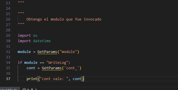 Problemas con la creación de un módulo - Rocketbot Forum