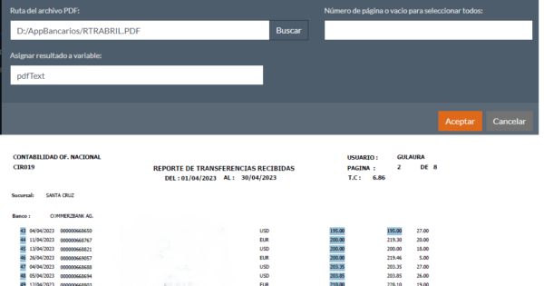 Problemas en extraer texto en PDF - Rocketbot Forum