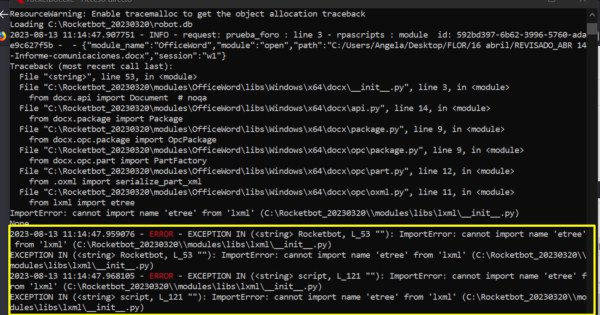 Módulo OfficeWord - Rocketbot Forum